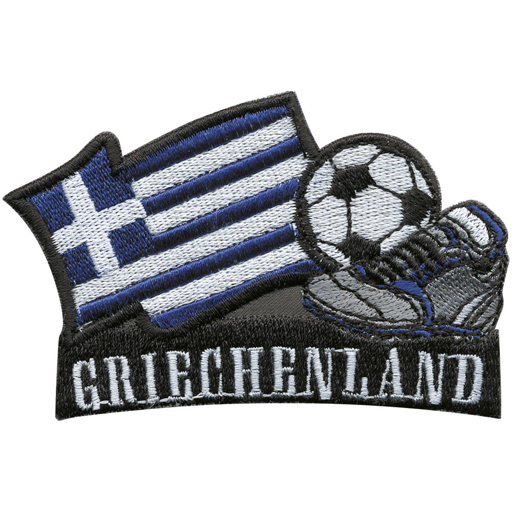 Patch - Football - Greece - 77916 - Approx. 8 x 5 cm - Patches Stick A ...