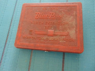 Vintage Blue-Point (Snap-On) Screw Extractor Set No. 1020 MISSING PCS ...