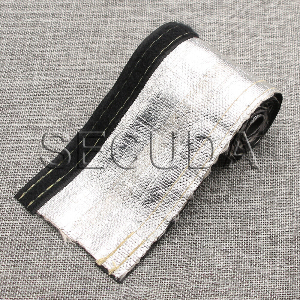 Metallic Heat Shield Sleeve Insulated Wire Hose Cover Wrap Loom Tube ...