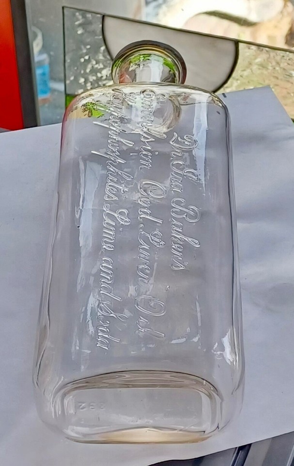 DR IRA BAKERS COD LIVER EMULSION THE OWL DRUG CO SAN FRANCISCO MEDICINE ...