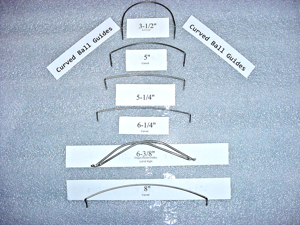 Pinball Play Field Ball Guides, Lane Guide Wire Forms, SCROLL DOWN TO ...