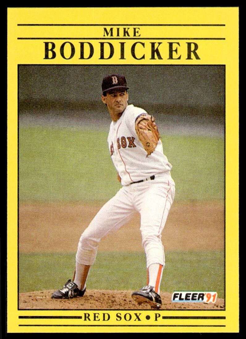 1991 Fleer Baseball Card Mike Boddicker Boston Red Sox #85 | eBay