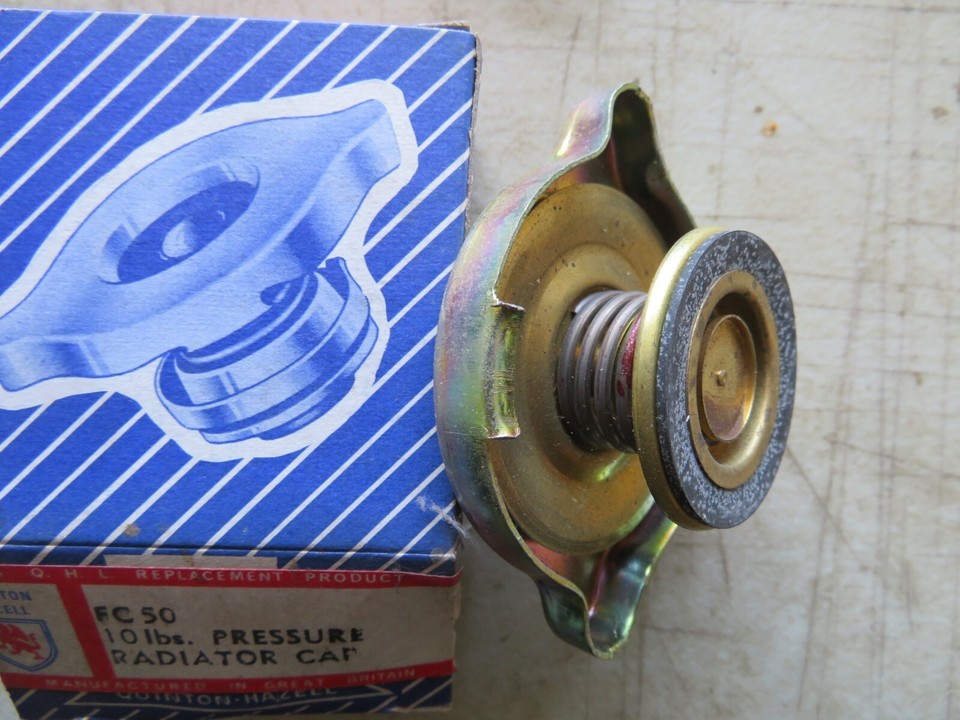 FORD ANGLIA 105E, 123E, CORTINA MK1 1500 10 LB RADIATOR CAP N.O.S ...