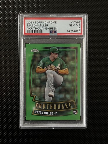 2023 Topps Chrome Update Mason Miller Rookie RC Youthquake-Green /99 ...