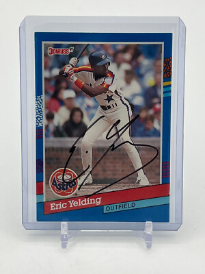 Eric Yelding - 1991 Donruss #277 Houston Astros IP AUTO VGC! | eBay