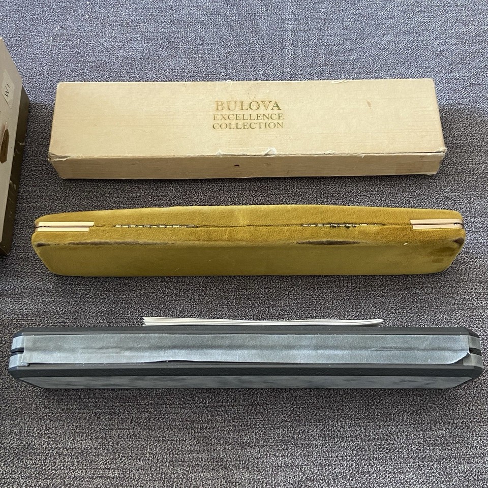 Vintage Bulova Watch Presentation Box ~ Lot of 3 ~ Ultime Excellence ...