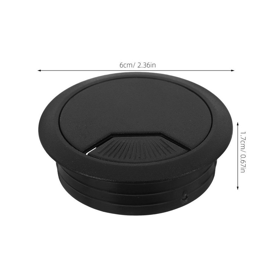 2 Pcs Desk Cable Hole Plastic Concealed Hinge Cover Cap Grommets | eBay ...