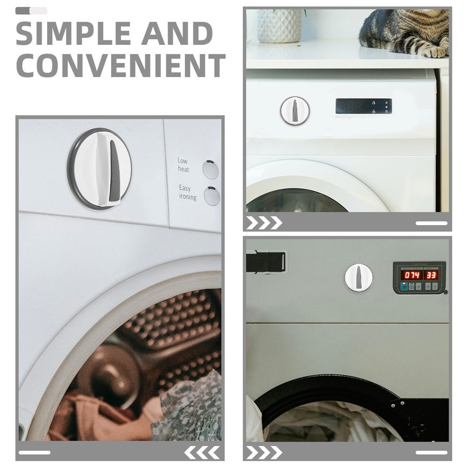 2 Pcs Washer Control Knobs Washing Machine Parts Dryer Replacement ...