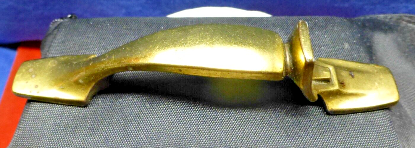 6 Keeler KBC Cabinet Door N13613 Thumb Pull Handle Brass 3" Vintage | eBay