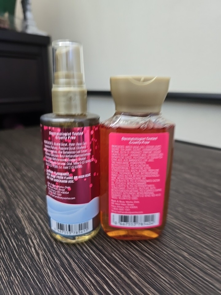 2 pcs Bath & Body Works Merry Cookie body care Gel/Mist, Travel Sz ...