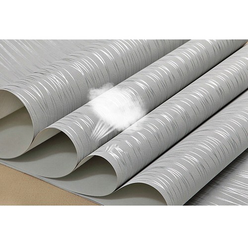 10M 3D Textured Wallpaper Roll Non-Woven Plain Stripe Wall Sticker for ...