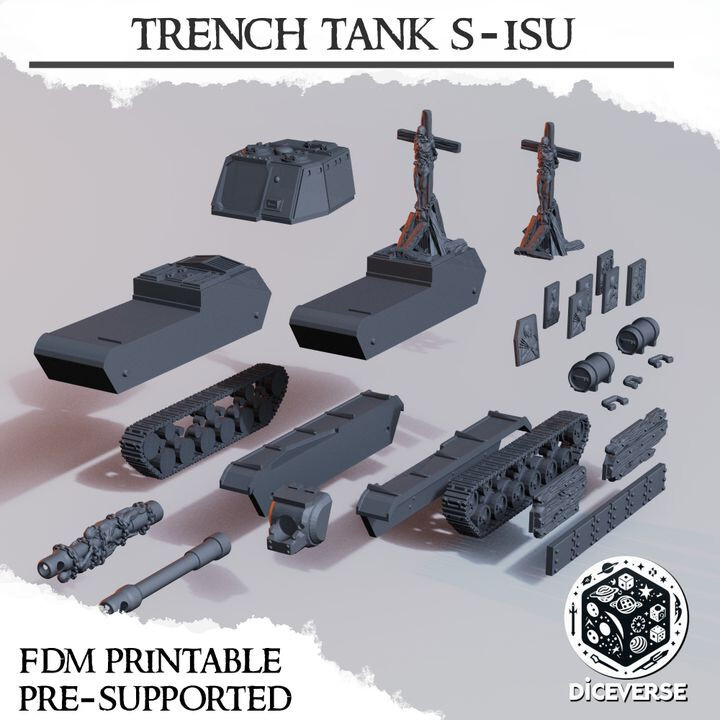 Trench Crusade Terrain - Trench Tank | eBay