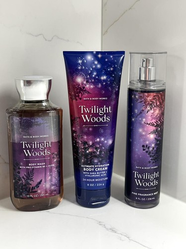 3 Bath & Body Works Twilight Woods Cream Lotion Shower Gel Fragrance ...