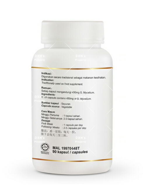 6 Bottles DXN Ganocelium GL 90 Capsules Ganoderma Lucidum Lingzhi ...