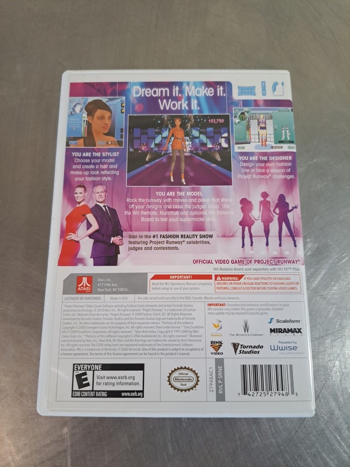 Project Runway (Nintendo Wii, 2010) CIB Manual Tested 742725279483| eBay