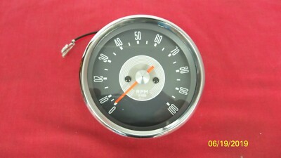 66-69 TRIUMPH 500 650 NEW REPRODUCTION SMITH GREY FACED TACHOMETER 4:1 ...