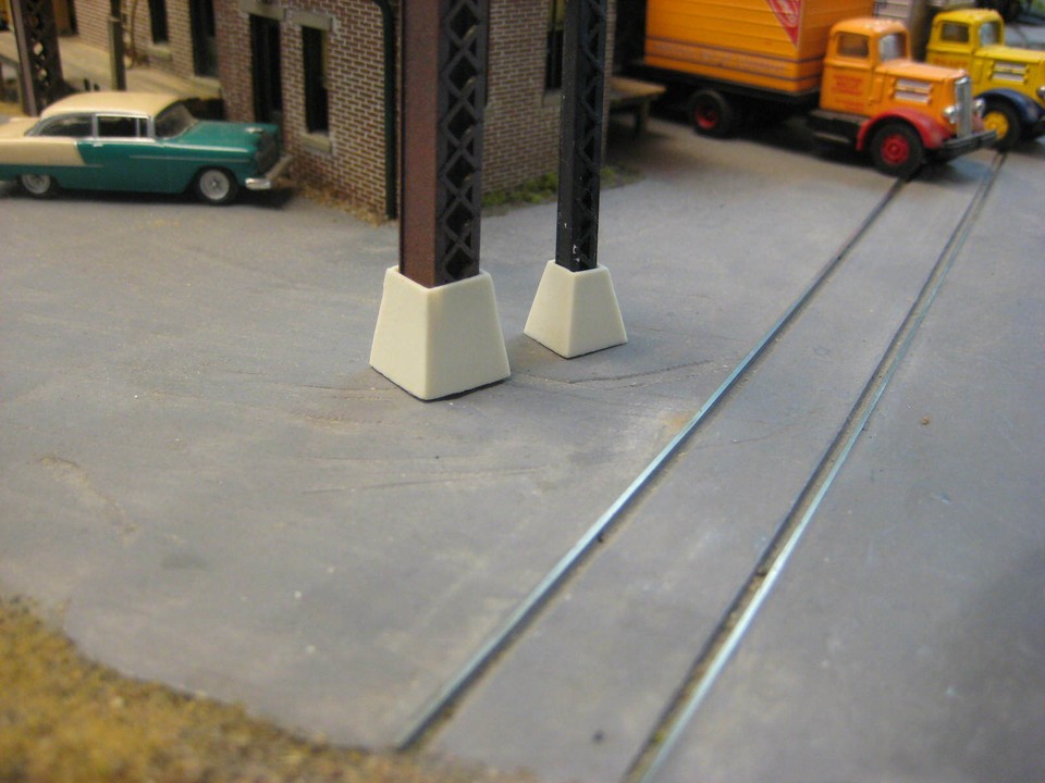 HO Concrete PIERS / FOOTINGS for Central Valley Bridge Girders #1902-5 ...