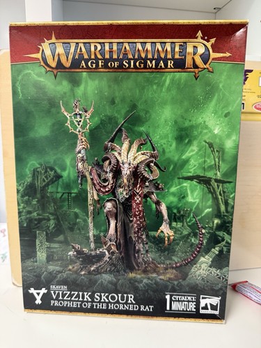 Warhammer Age Of Sigmar Skaven Prophet Vizzik Skour New In Box | eBay