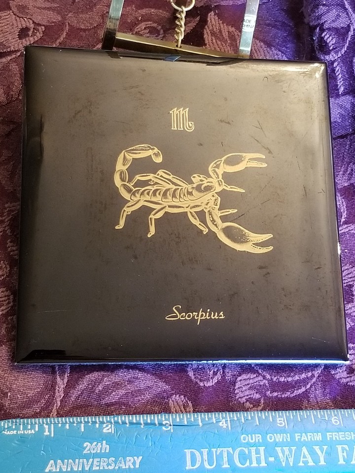 Vintage Scorpio Delano Studios Retro Zodiac Tile Trivet Hot Plate ...