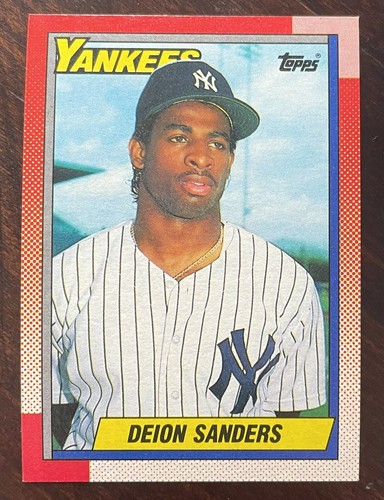 1990 Topps Deion Sanders #61 Rookie Card New York Yankees RC | eBay