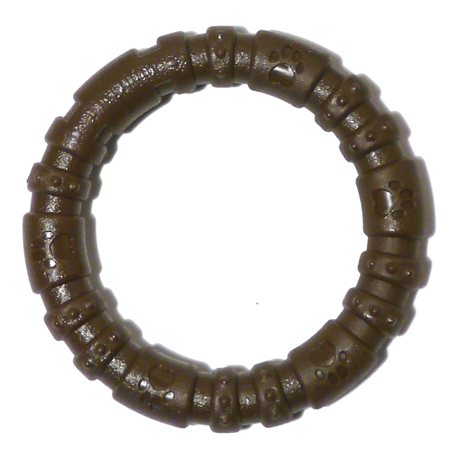 Rosewood Nylon Chocolate Dog Chew Ring Small & Large Flavoured Chew Toy ...