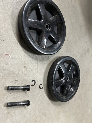 Bissell ProHeat 2X Turbo Rear Wheels W/ Axles + C-Clips OEM Replacement ...