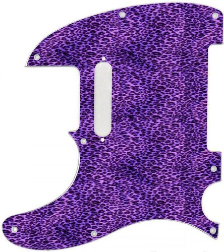 Telecaster Pickguard Left Handed to fit Fender Graphic 8 hole Leopard ...