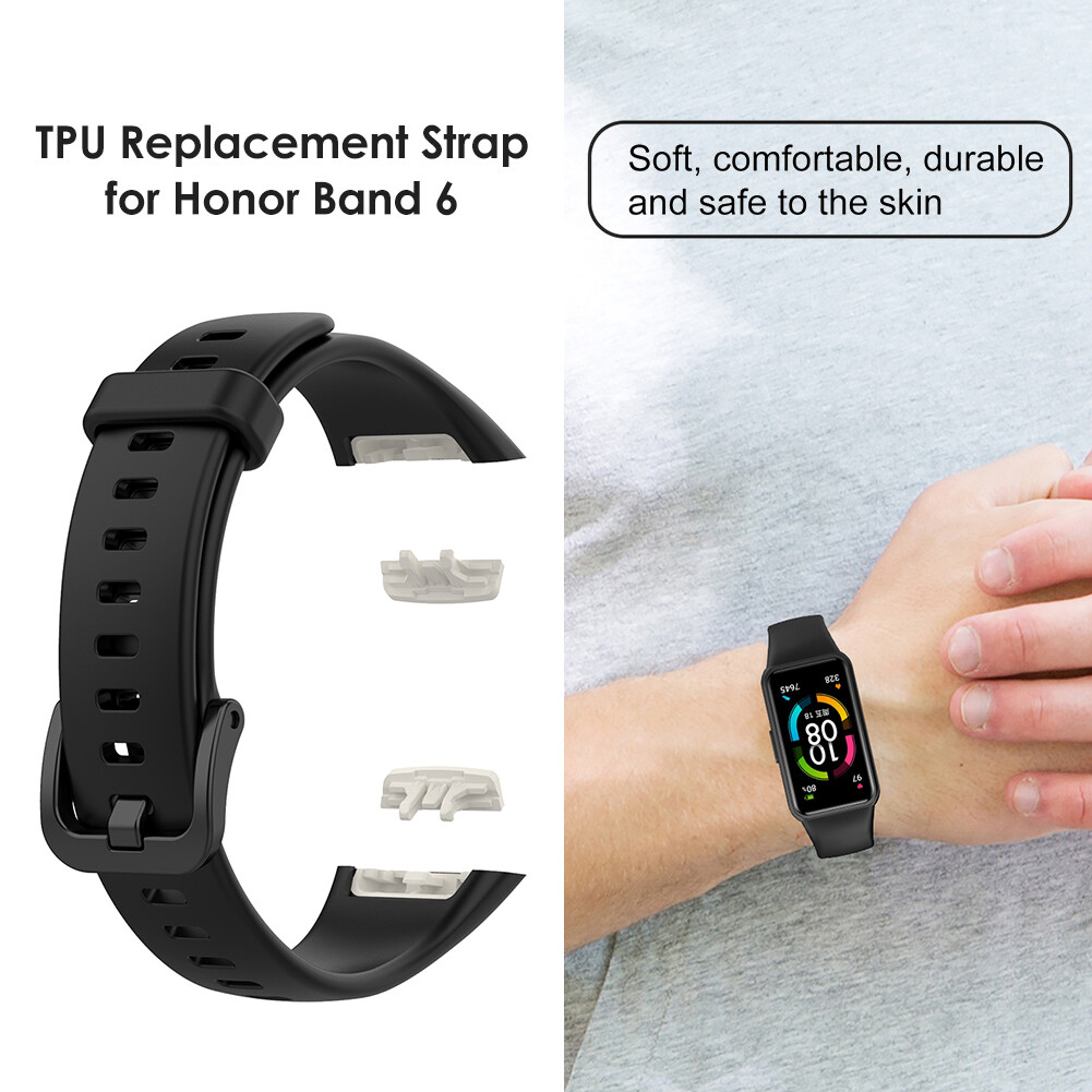 Silicone Smart Watch Strap for Honor Band 6 Replacement Wristband ...