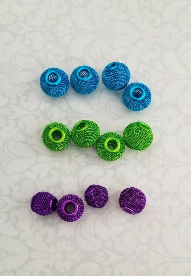 12 pc Mesh bead - Assorted. | eBay