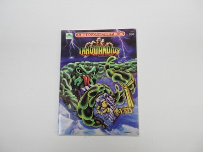 1986 GOLDEN INHUMANOIDS BIG COLOR/ACTIVITY BOOK COLORING TENDRIL METLAR ...