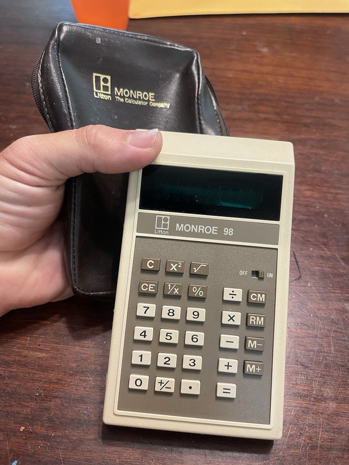 Vintage Litton Industries Monroe 98 Display Calculator Rare Needs ...