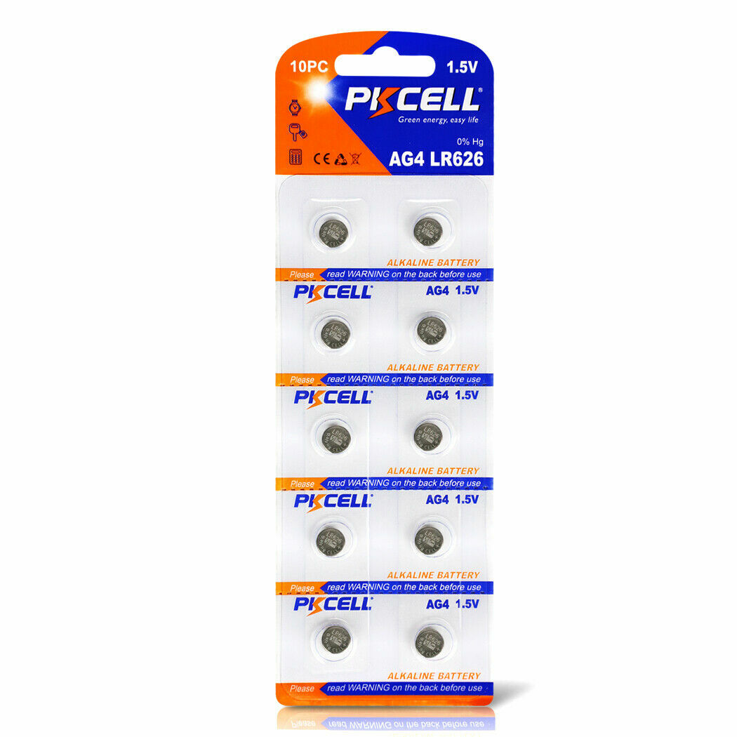10X 377 L626 AG4 Watches Batteries V377 177 SR626SW SR66 1.5V Button ...