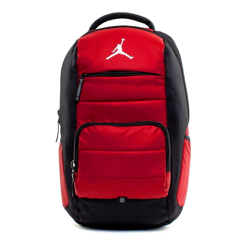 NIKE AIR JORDAN JUMPMAN BACKPACK SLING PREMIUM LAPTOP BLACK GYM RED ...