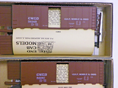END CAB MODELS HO U/A "G.M.&O." 40' SINGEL DOOR BOXCARS (2 PACK) | eBay