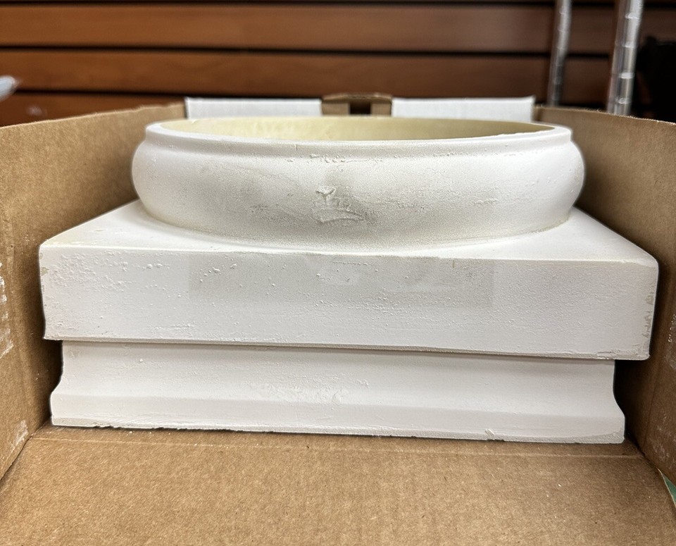 (2-Pk) PermaCast Round Column Cap and Base Set White 8" | eBay
