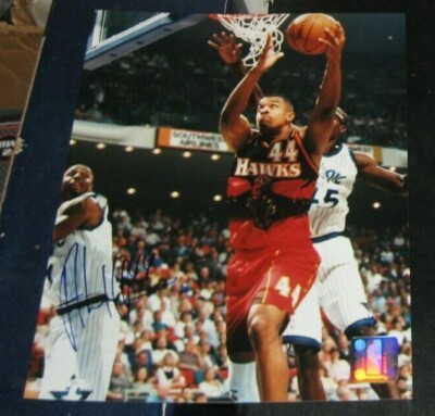 Alan Henderson Atlanta Hawks SIGNED AUTOGRAPHED Photo File 8x10 COA ...
