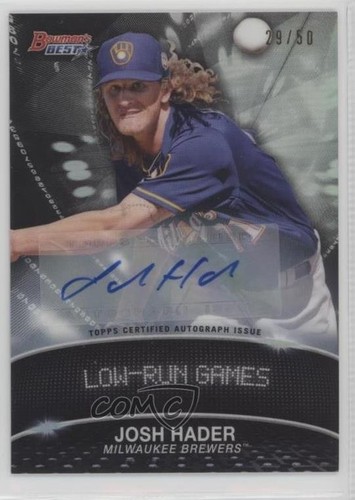 2016 Bowman's Best Stat Lines Auto /50 Josh Hader #SL-JH Auto | eBay