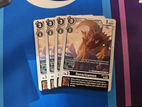 Digimon TCG BT21-055 World Convergence Sunarizamon x4 Playset | eBay