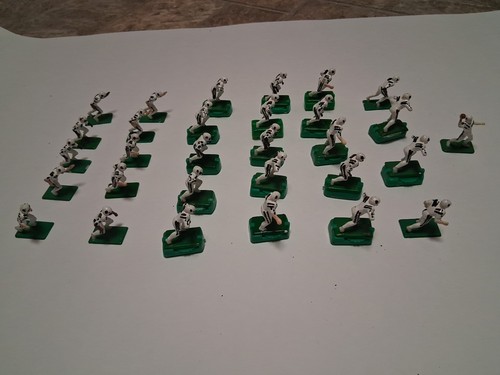 Tudor Electronic Football Figures White/ Brown/green Uniform Unknown ...