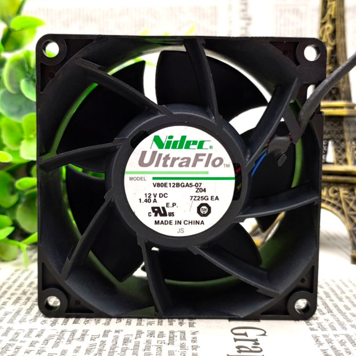 Nidec V80E12BGA5-07 8038 DC 12V 1.4A 8cm Chassis Cooling Industrial Fan ...