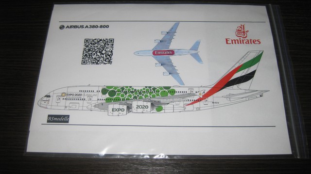 Airbus A380 Emirates Expo2020 Decal 1\144 for Revell for sale online | eBay
