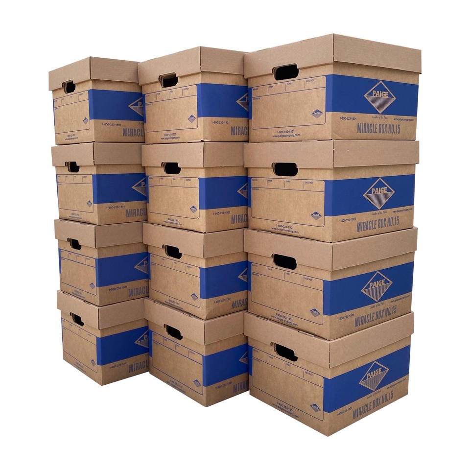 UBMOVE Office Moving Storage Boxes (12 Pk) Miracle File Moving Boxes ...