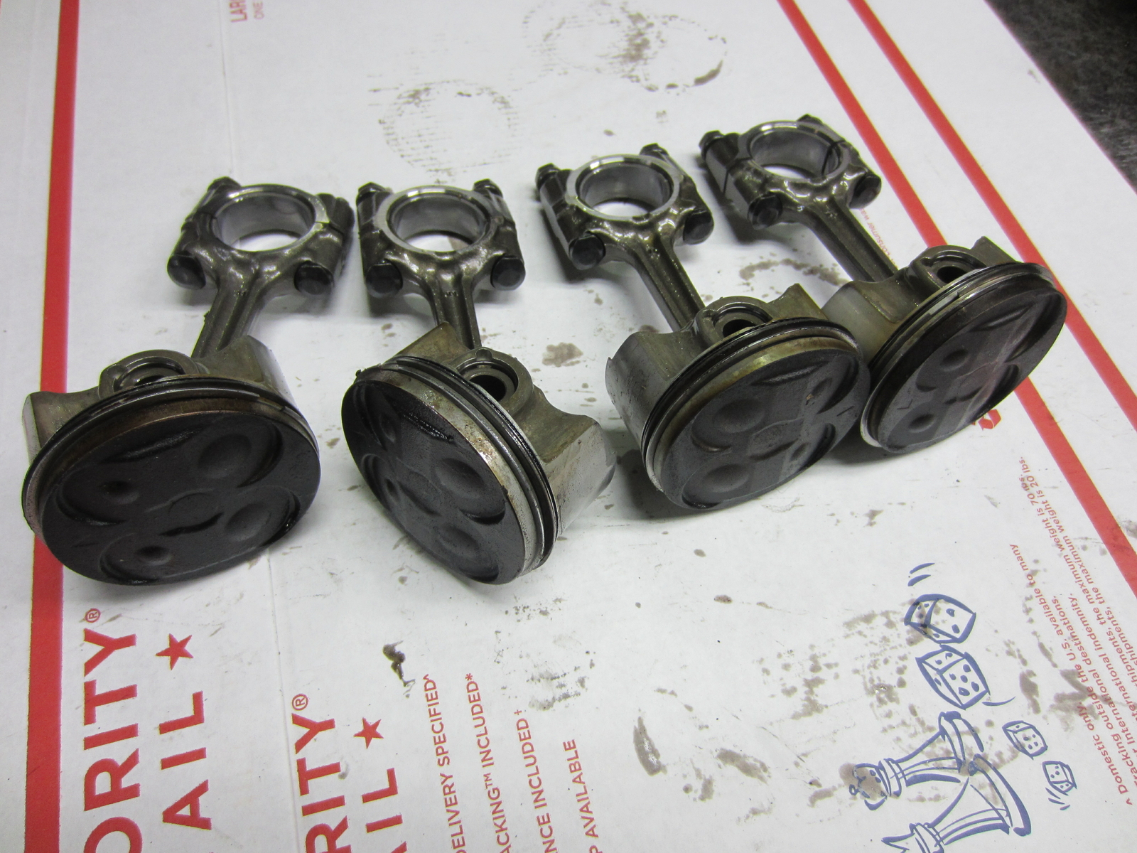 99-02 YAMAHA YZF R6 YZFR6 ENGINE MOTOR BLOCK PISTONS 5EB-11631-10-00 ...