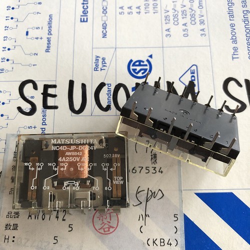 NC4D-JP-DC24V Power Relay 4A 250VAC 24VDC 14 Pins x 1pc | eBay