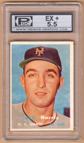 1957 Topps Baseball #281 Gail Harris - PGC 5.5 [EX+] | eBay
