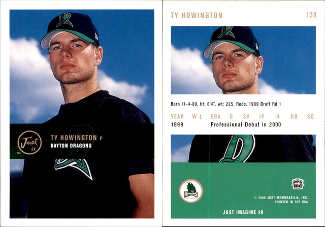 2000 Just Minors - Just Imagine #138 Ty Howington (RC) for sale online ...