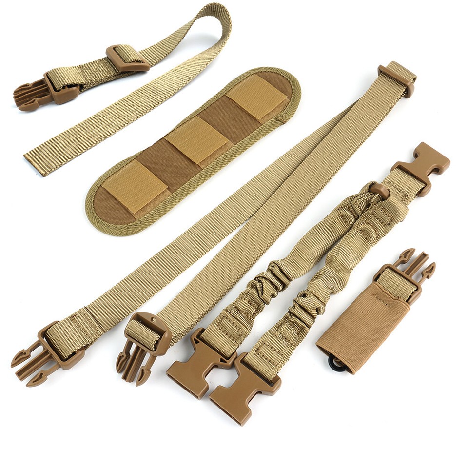 Tactical Single One Point QD Bungee Gun Rifle Sling + HK Clip ...