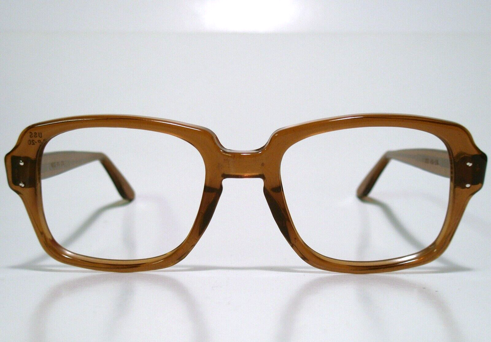 NOS USGI Issue BCG's USS Size 50-20 Brown Sunglass/ Eyeglasses Frame ...