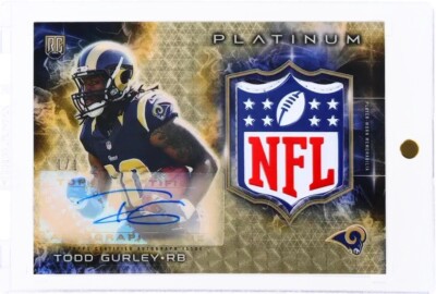 2015 Topps Platinum Toddy Gurley Rookie NFL Shield Auto 1/1 RC ...
