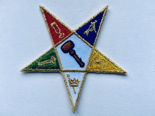 Worthy Matron OES Eastern Star Iron-On Patch Embroidered Emblem LOT of ...